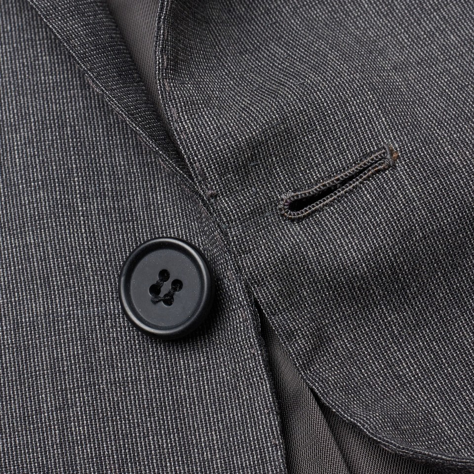 RUBINACCI LH Hand Made Bespoke Gray Wool Blazer Jacket EU 52 NEW US 40 ...