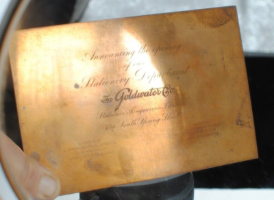 Binding, Embossing & Printing - Antique Copper Printing Plates