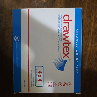 10 Drawtex Sterile Hydroconductive Wound Dressing Square 4 x 4" | eBay