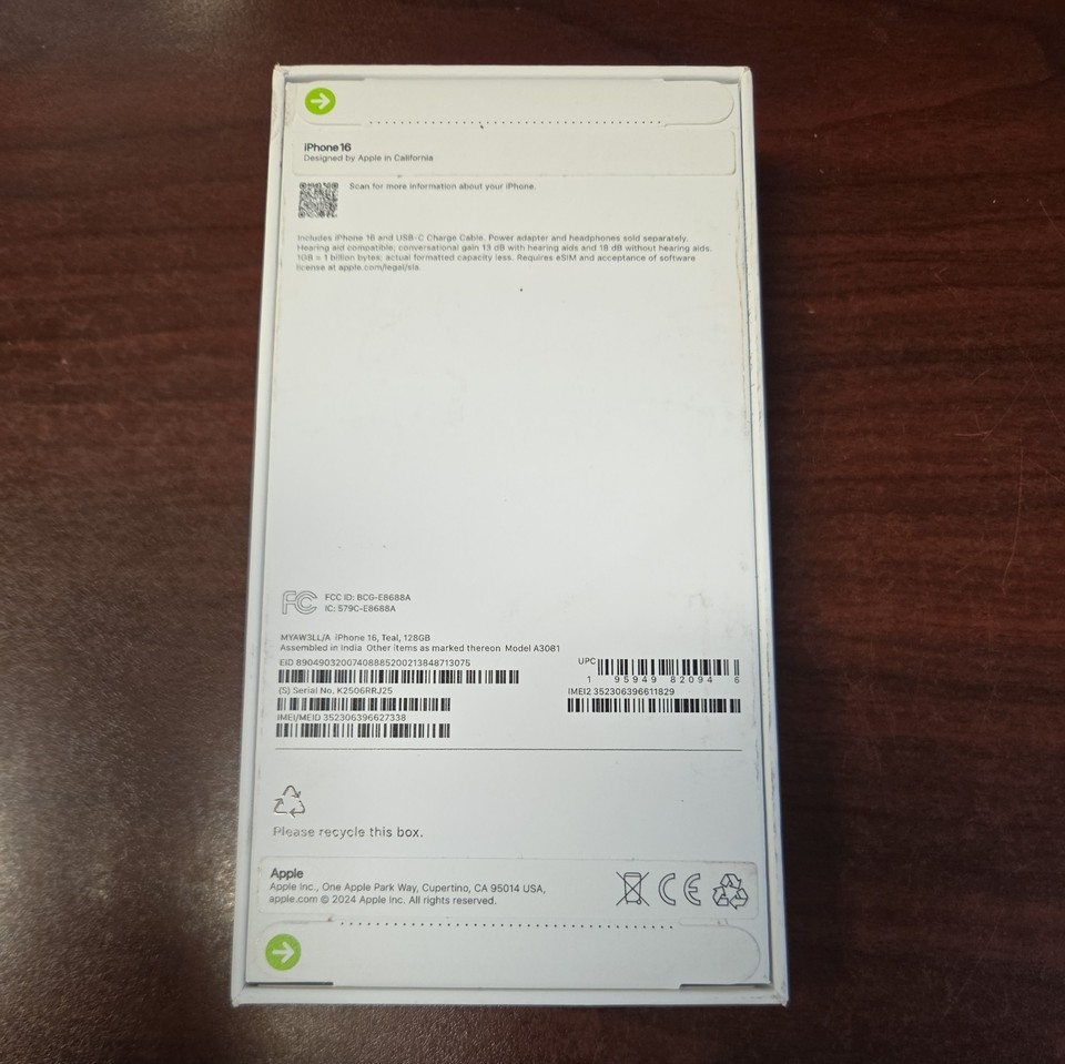 Apple iPhone 16 128GB - BRAND NEW - SEALED - VERIZON | eBay