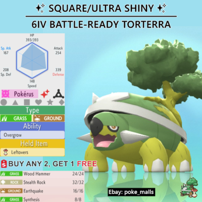 Pokemon Torterra Shiny Gen 8] Started A New Legends: Arceus File To