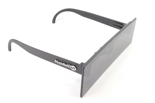 Stupidiotic Black Censor Bar Privacy Sunglasses | eBay