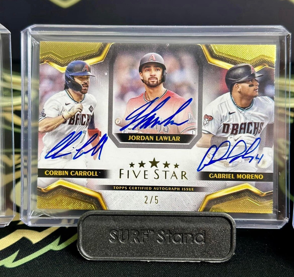 2024 Topps Five Star Triple Auto Carroll Lawlar Moreno 2/5 Rc AZ ...