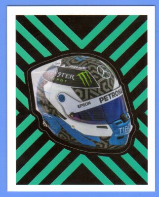 TOPPS Official F1 Sticker Formula 1 #13 Helmet Valtteri BOTTAS Mercedes ...