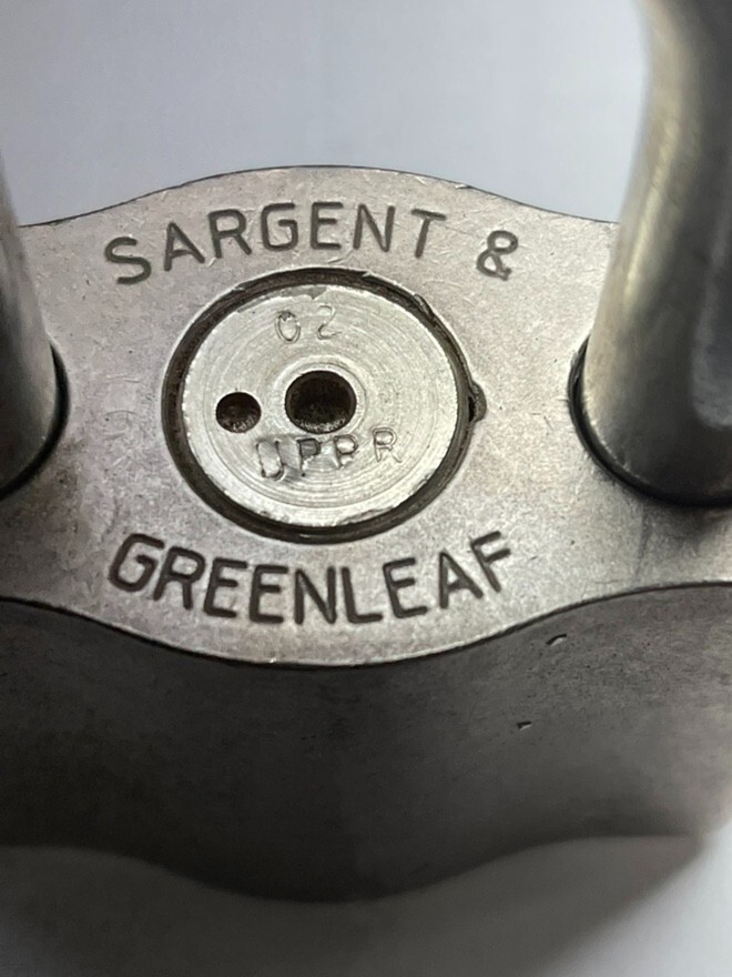 Sargent & Greenleaf High Security Environmental Padlock - No Key | eBay
