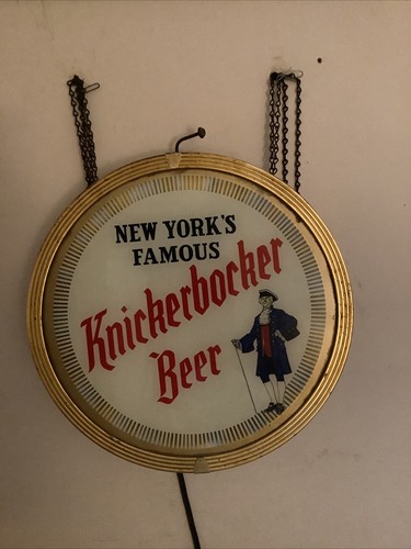 Large RARE 1950's KNICKERBOCKER BEER LIGHTED SIGN, Jacob Rupert N.Y | eBay