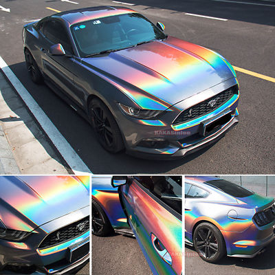 Car Iridescence Laser Flashy Chameleon Chrome Vinyl Wrap Sticker ...