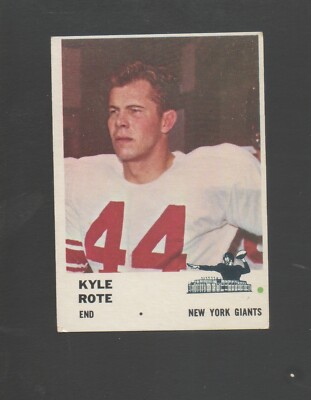 1961 Fleer Football Card #69 Kyle Rote-New York Giants Ex Card | eBay