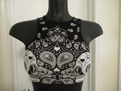 HotTopic Teenage Runaway Day Of The Dead Crop Top sz sm | eBay
