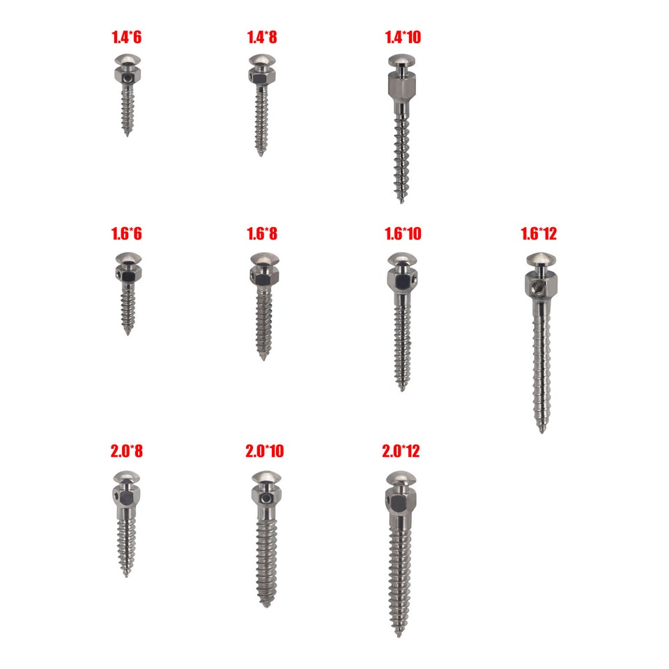 10pcs Dental Orthodontic Screws Micro Implants Mini Screw Self-Drilling ...