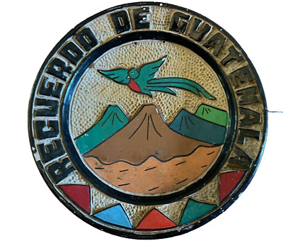 Rare Antique Earthy Clay Pottery Plate/Bowl From Recuerdo De Guatemala ...