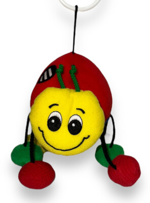 Vintage Eden LLC Ladybug Baby Activity Hanging Toy Mirror Crinkle Feet ...