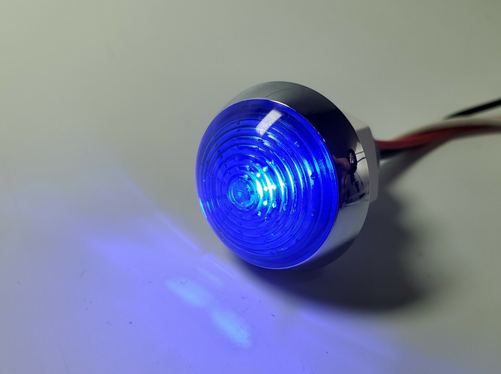 1-1/4" Dual Function Blue LED Marker Light Vintage/Classic Mini Moon ...