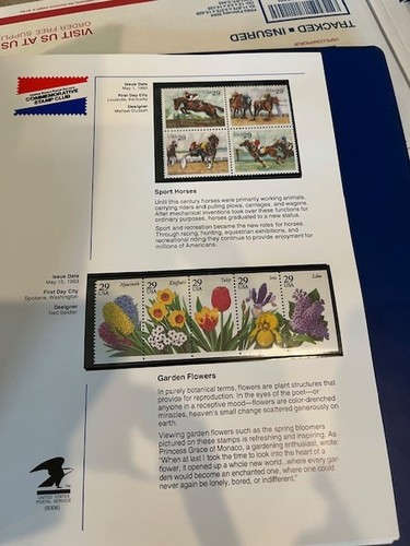 U.S. Stamp Collection In USPS Comemmorative Stamp Club Albums Complete ...
