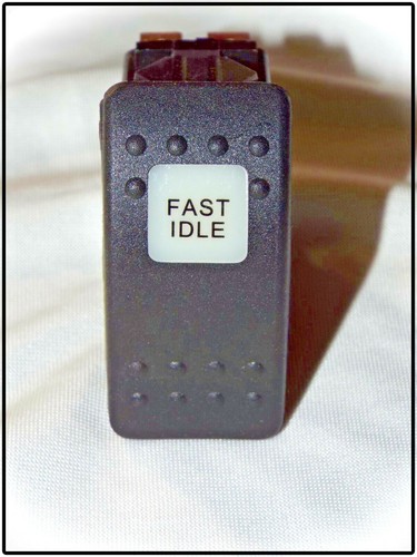 Carling V3D1 FAST IDLE On/(Off) 20A 12V Momentary Rocker Switch 18v ...