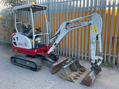 2021 Takeuchi TB216 Mini Digger Excavator 1.5T Quickhitch and buckets ...