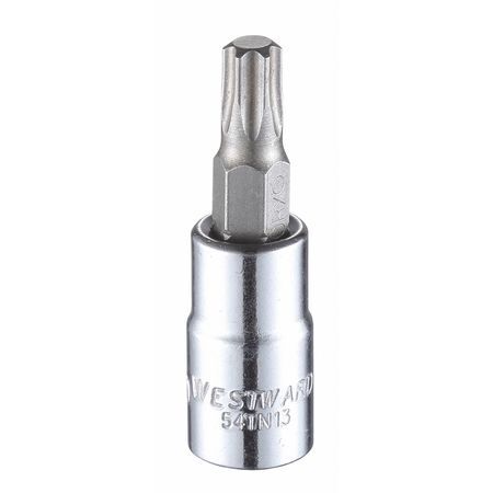 Westward 54Tn13 1/4 In Drive Torx(R) Socket Bit Sae T30 Tip, 1 1/2 In L ...