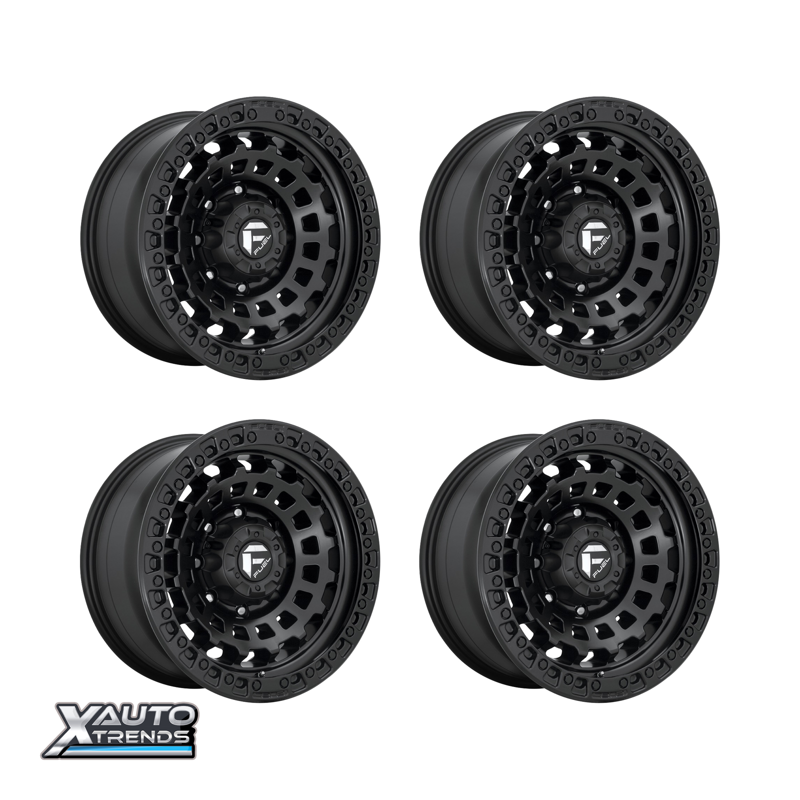 Fuel Off-Road D633 Zephyr Matte Black 18X9 6X139.7 -12mm (Set of 4) | eBay