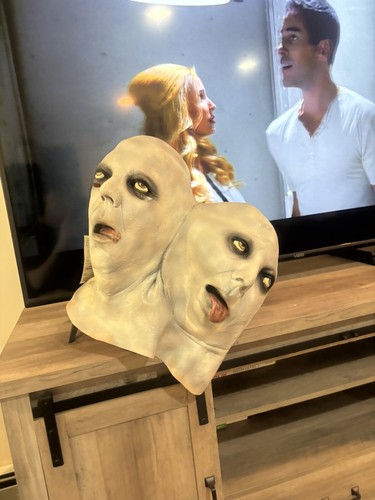 1997 Illusive Concepts Latex Mask Two Headed Man Zombie Monster RARE ...