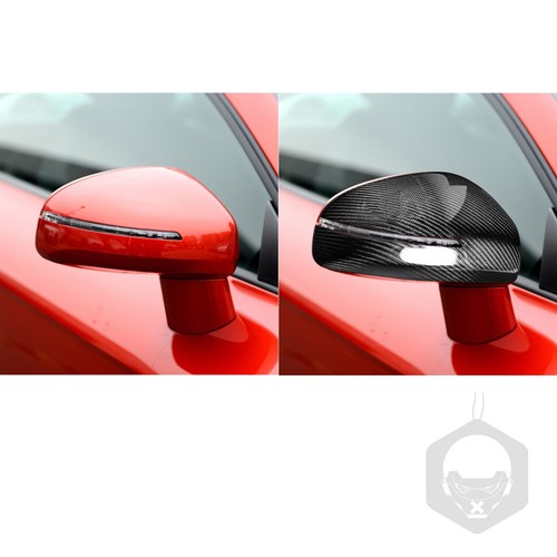 For Audi R8 2007-2012/TT 2007-2014 Real Carbon Fiber Rearview Mirror ...