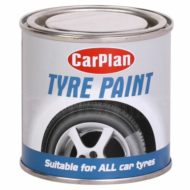 Black Tyre Paint Tyre Brush On Shine New Look Restorer 250ML Carplan ...