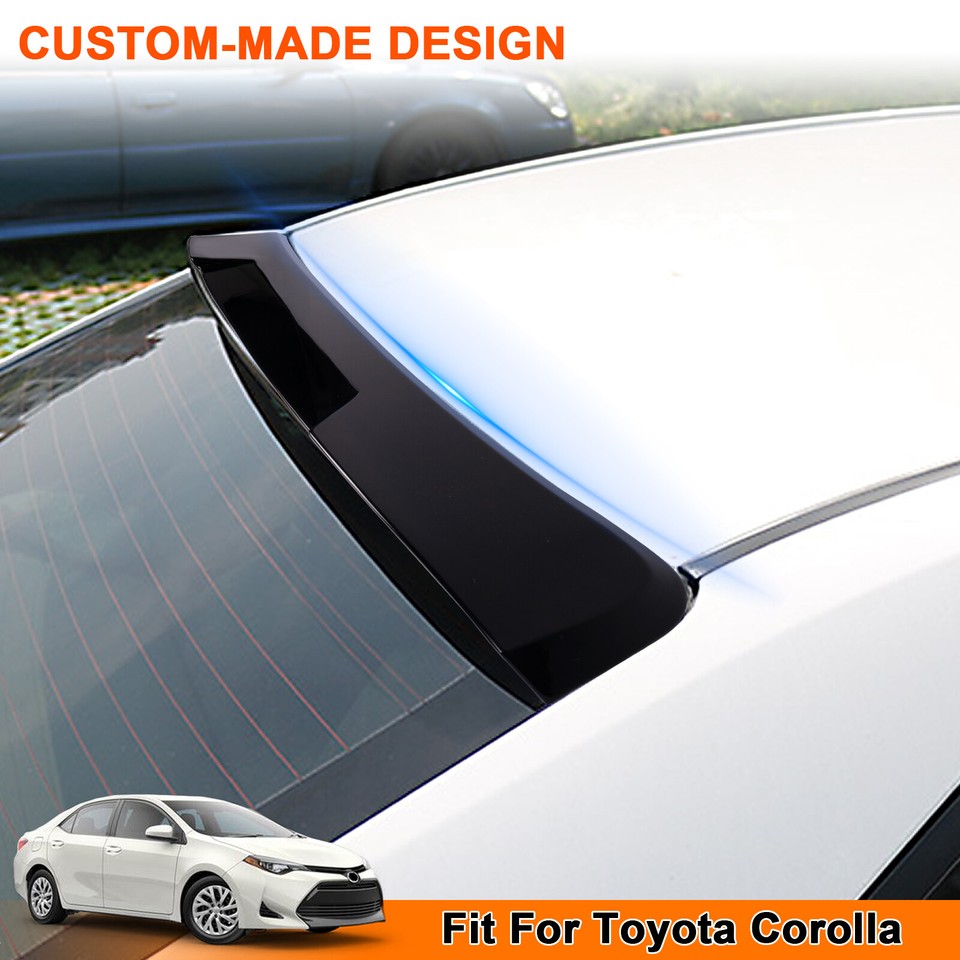 2020-2025 Toyota Corolla Rear Window Roof Spoiler Wing Painted Black ...