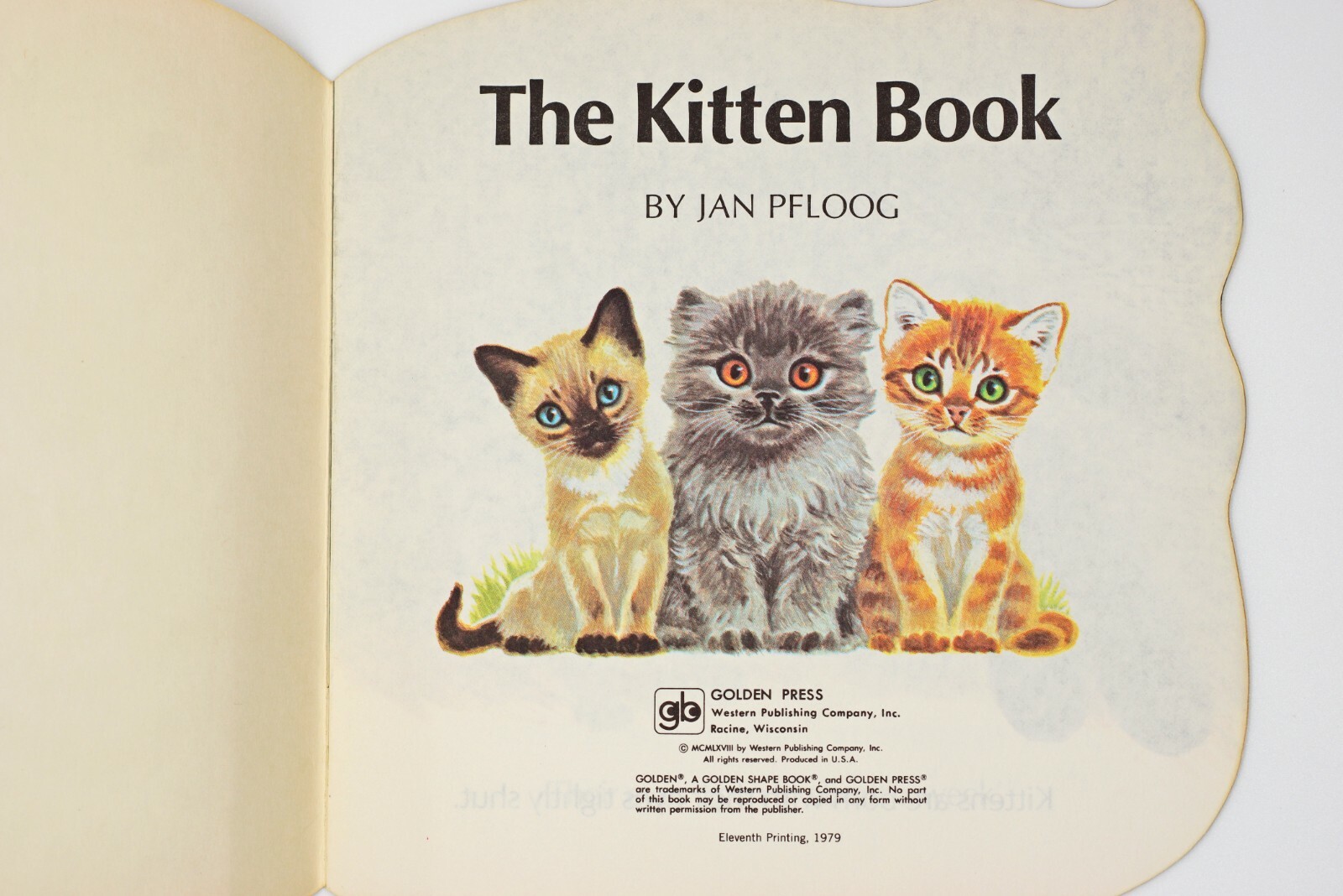 A Golden Shape Book - The Kitten Book, 1979 (11th printing) ~ Great ...