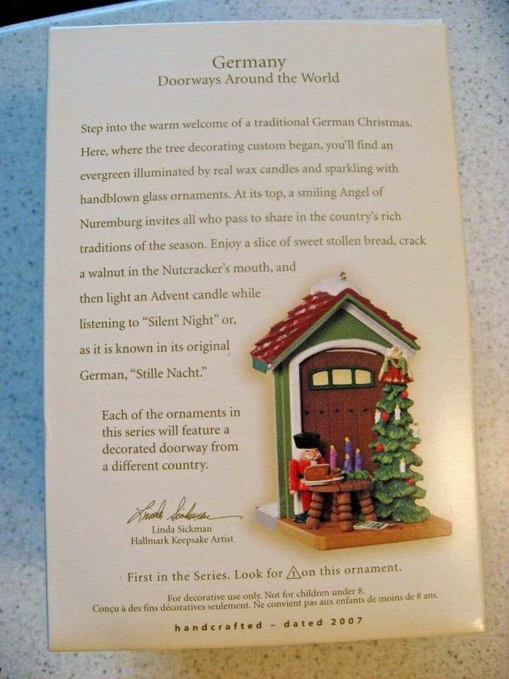 Hallmark Germany Doorways Around the World Christmas Ornament 1st in ...