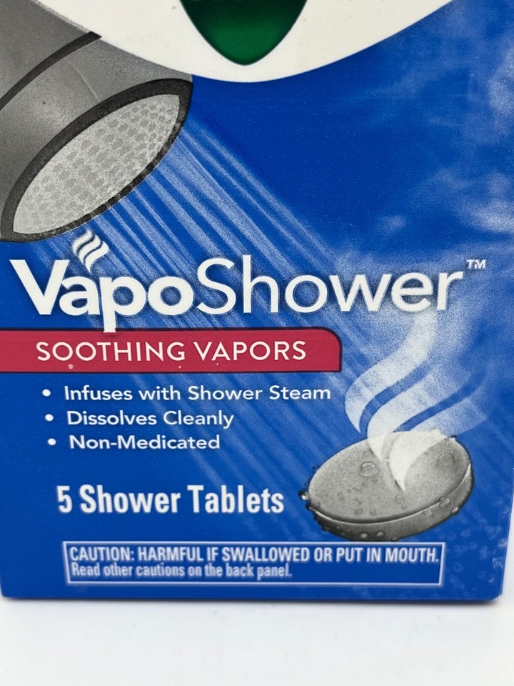 Vicks Vapo Shower Soothing Vapors 5 Shower Tablets. New | eBay