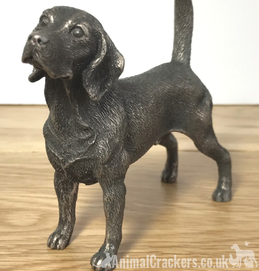 Cold Cast Bronze Beagle quality sculpture ornament figurine statue gift ...