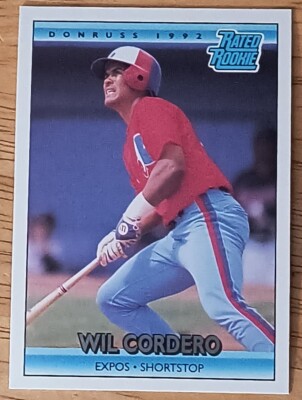 1992 Donruss Montreal Expos Baseball Card #2 Wil Cordero Rated Rookie ...