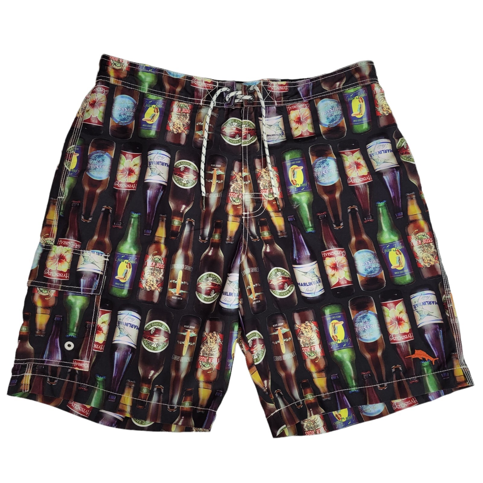 Tommy Bahama Relax Mens Large Beer Swim Trunks Mesh Lining Drawstring ...