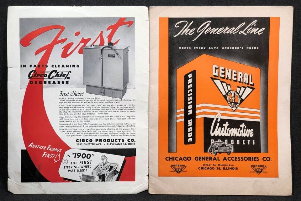 RARE 1946 National Auto Wrecker Advertising Magazine Army Scrap Metal ...