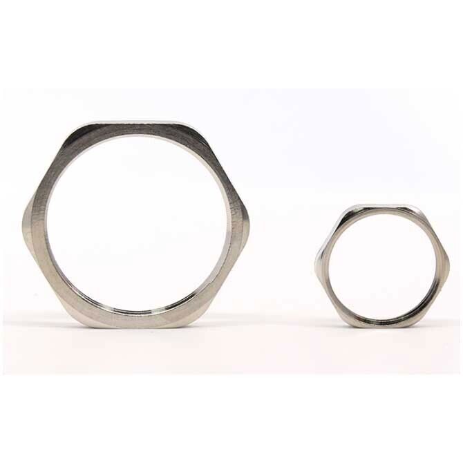 M6 M8 M10 M12 M14-M25 Plated Nickel Brass Nut Fine Thread Locking Thin ...