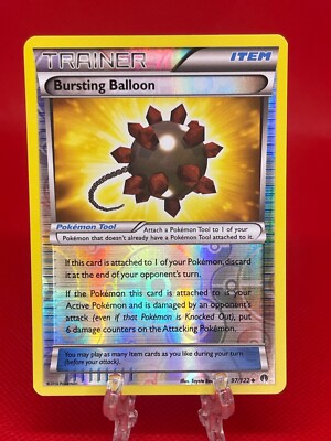 Pokémon TCG Bursting Balloon 97/122 X&Y BREAKPoint Reverse Holo 2016 NM ...