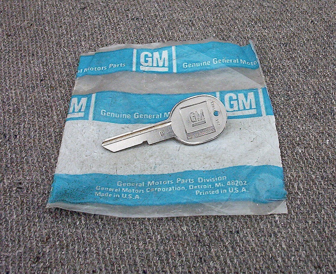 NOS 1972 1976 1980 Chevrolet Models "D" Key Blank GM Part # 7024235 | eBay