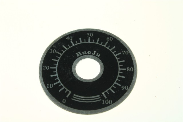 Potentiometer Variable Round 0-100 Control Dial Face Plate 20pcs for ...