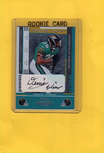 2005 PLAYOFF CONTENDERS ROOKIE TICKET RC AUTO DERRICK WIMBUSH | eBay