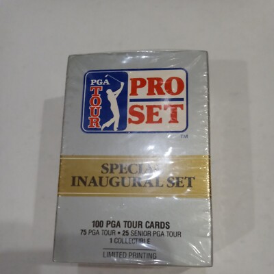 PGA Tour Pro Set Special Inaugural Set Mint Sealed 101 PGA Tour cards ...