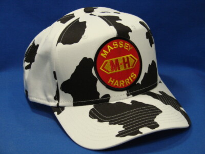 Massey Harris Tractor Hat - Cow Print - Snapback - High Crown | eBay