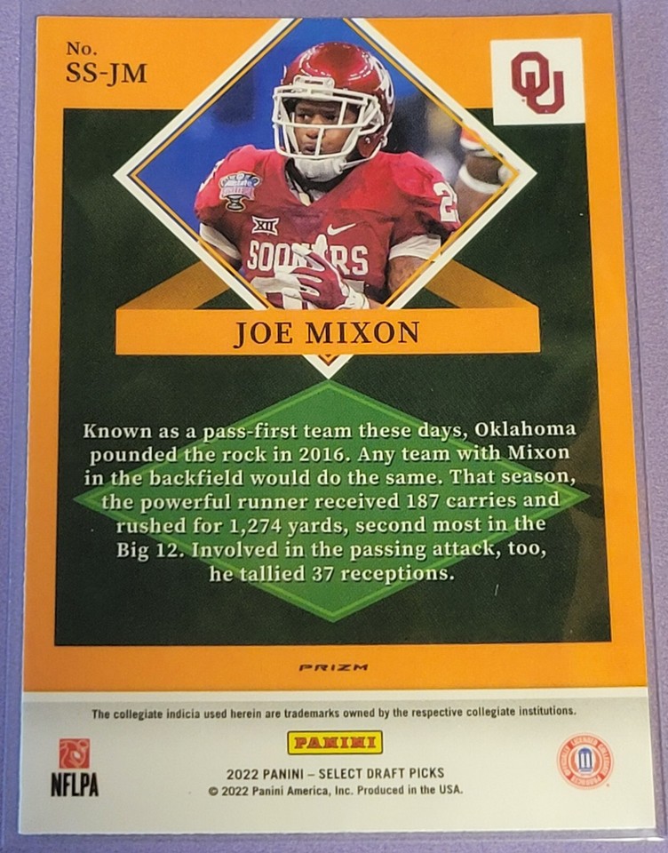 Oklahoma Sooners Panini Select Draft Picks 🏈 Cards (Kyler Murray & Joe ...
