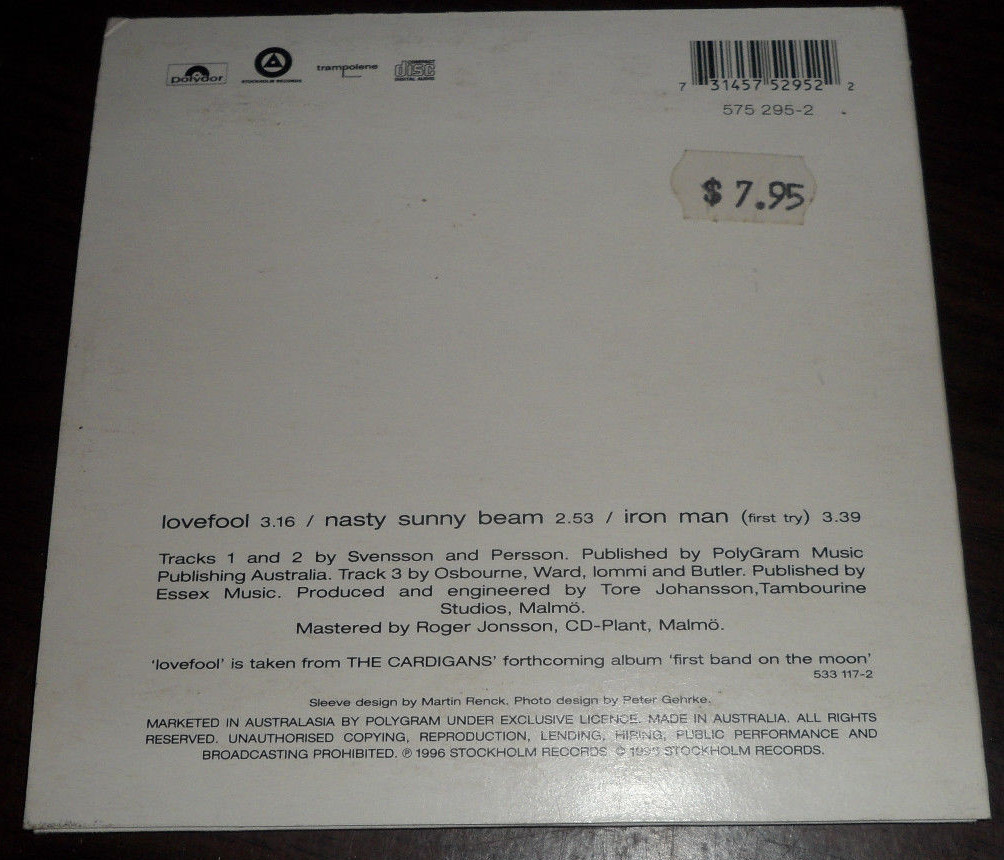 CD.The Cardigans / Lovefool / 3 Tracks CD / Made in Australia | eBay
