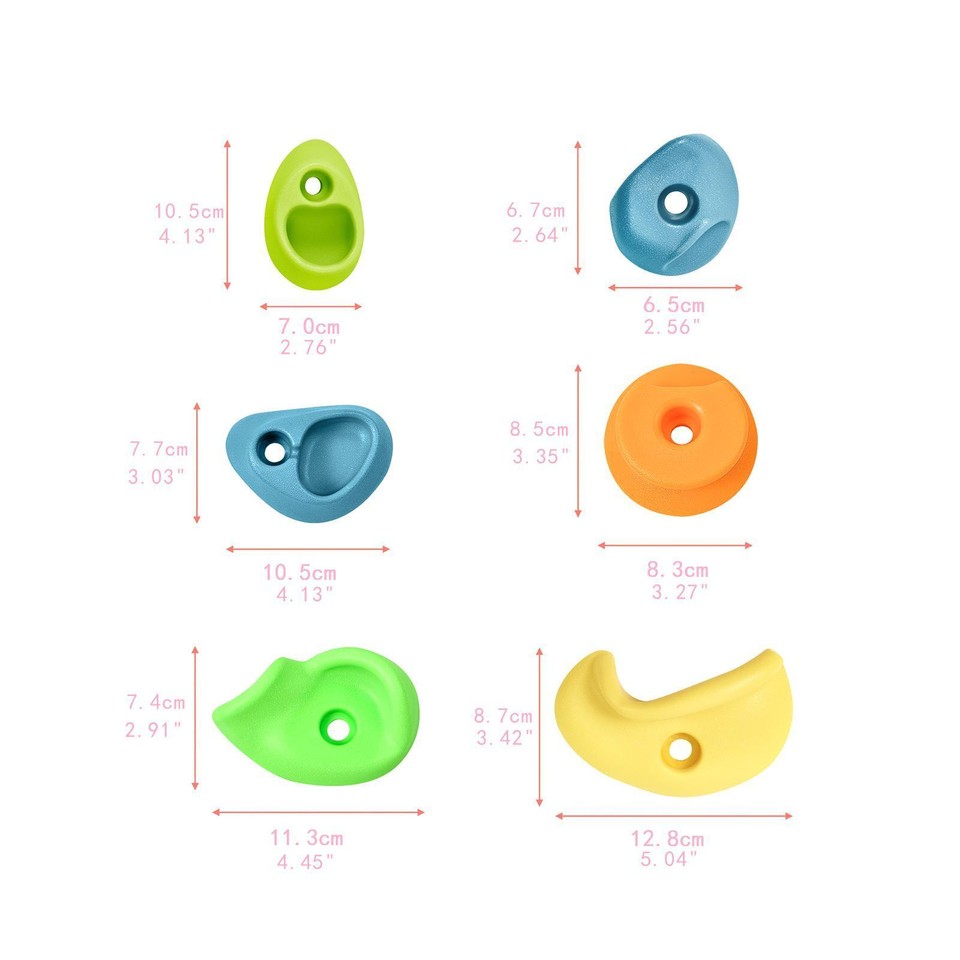 Wall Holds Grip Rocks Climbing Climbing Rock Wall Grips for Gym | eBay UK