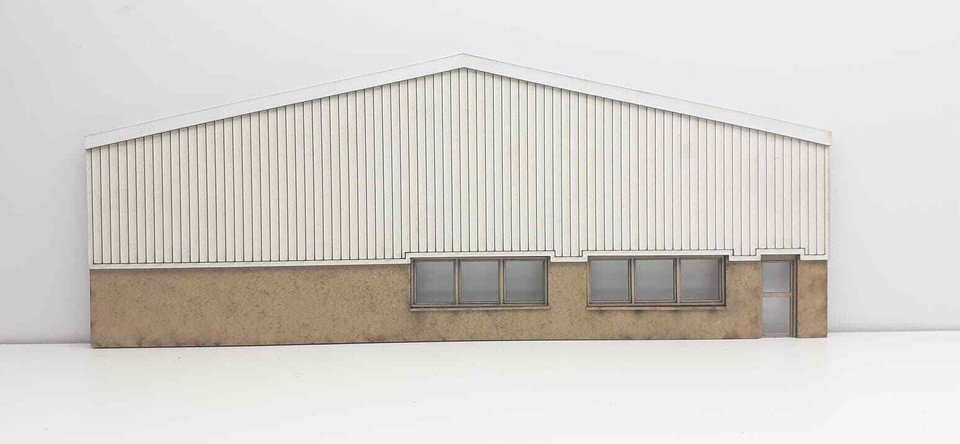 OO Gauge Ultra Low Relief Industrial Warehouse / Modern Unit Model ...