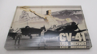 US Navy USS Midway CV-41 Acrylic Refrigerator Magnet / San Diego ...
