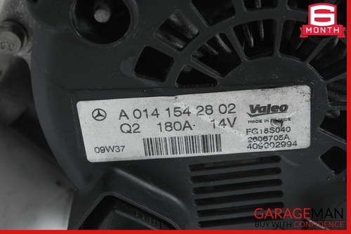 10-13 Mercedes W221 S400 Hybrid 3.5L V6 Alternator 180 Amp 0141542802 ...