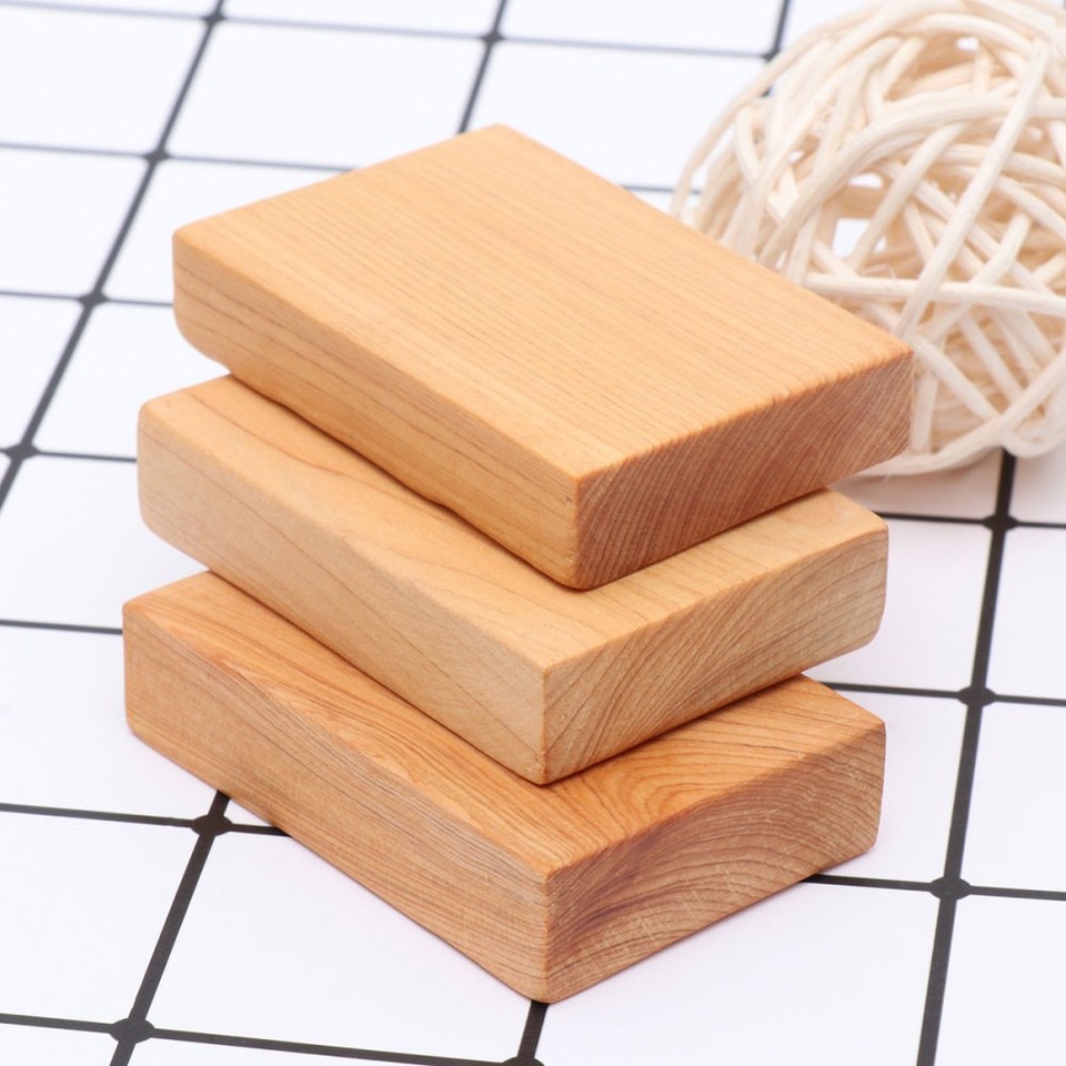 3 Pcs DIY Projects Model Unfinished Wood Craft Blocks Rectangle | eBay
