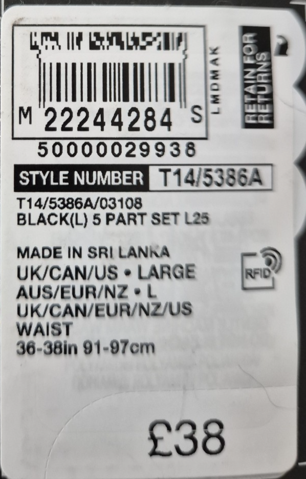 Marks & Spencer 5 Pack Autograph Microskin Trunks Black Large 36-38 ...