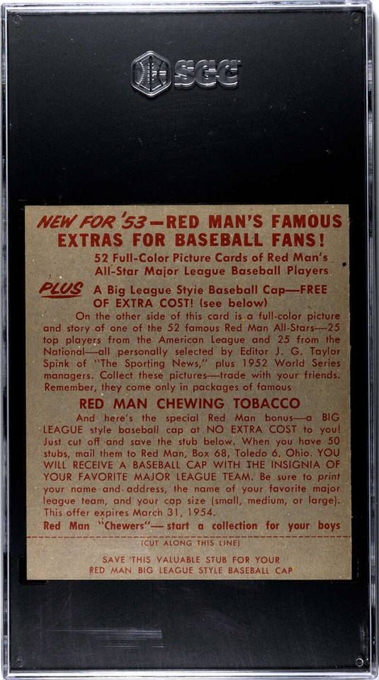 1953 Redman Tobacco AL-16 Billy Pierce SGC Authentic | eBay