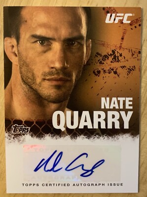 2010 Topps UFC Nate "The Rock" Quarry Autograph Auto | eBay